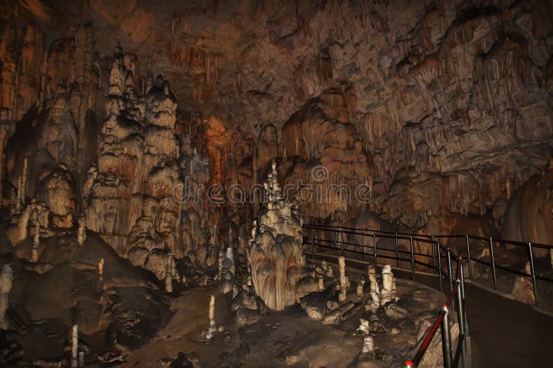 Postojna, Slovenia - 01 May 2018: Postojna Caves in Mountains of ...