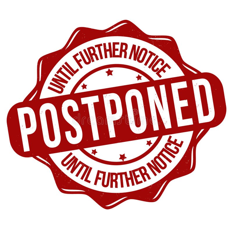 Postponed Grunge Rubber Stamp Stock Vector - Illustration of paper ...