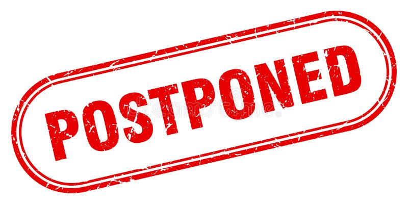 Postponed Stamp. Postponed Round Isolated Sign Stock Vector ...