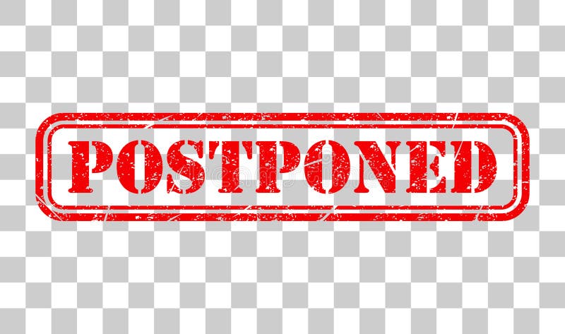 Postponed Stamp Symbol, Label Sticker Sign Button, Text Banner Vector ...