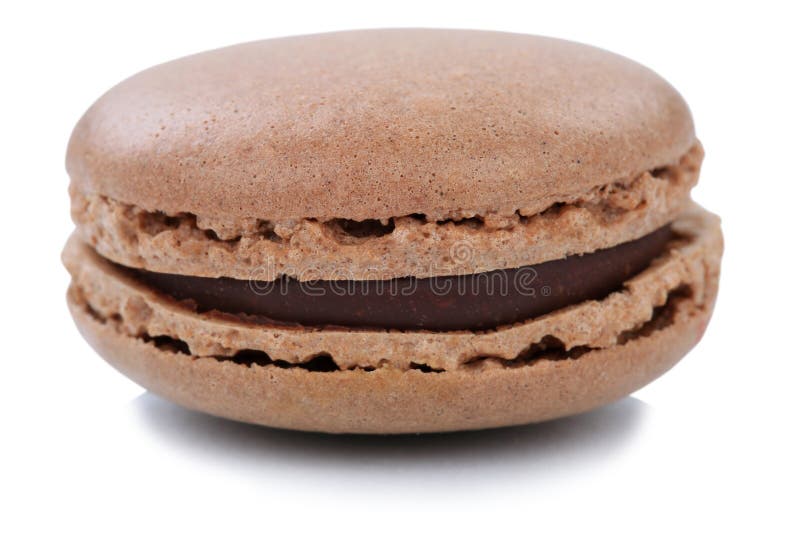 Postre De La Galleta De Los Macarrones Del Macaron Del Chocolate De ...