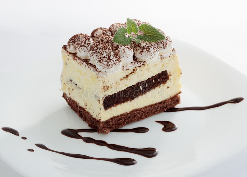 Postre Sabroso Del Tiramisu Foto de archivo - Imagen de cocina, café ...