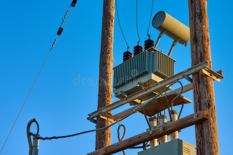 Posts with transformers stock photo. Image of city, post - 100064660