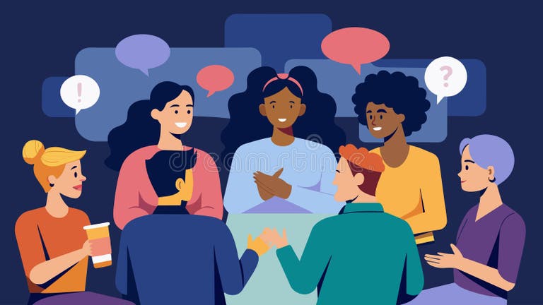 Insightful Discussion Stock Illustrations – 97 Insightful Discussion ...