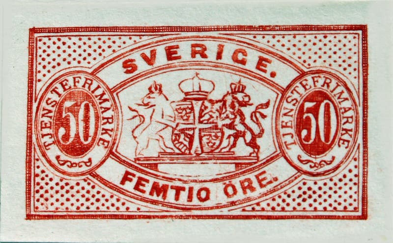 Poststamp in red color. stock image. Image of prison - 156314367