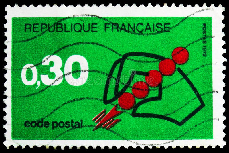Poststempel Gedrukt in Frankrijk: New Postcode, Introduction of Postal ...