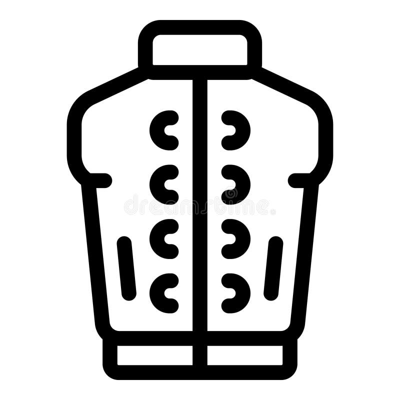 Posture Corrector Maintaining Correct Upright Position Icon Stock ...