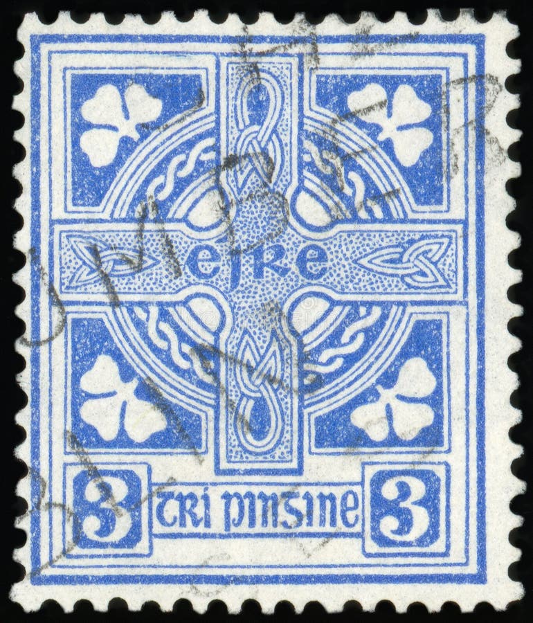 IERLAND - Poststempel redactionele afbeelding. Image of afbeelding ...