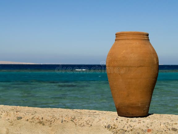 The Pot on the Beach of Red Sea Stock Image - Image of resort, beach ...