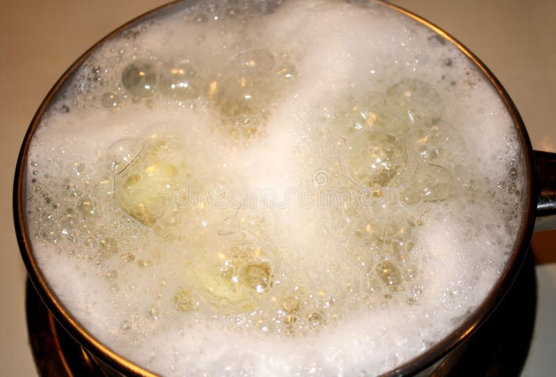 Pot Boiling on Stove stock image. Image of boiling, boil - 18060353