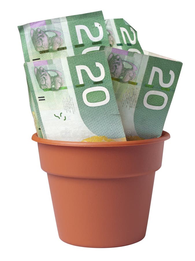 Canadian Cash stock photo. Image of pottery, canada, financial - 8669342