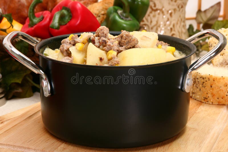 Pot of Chowder stock image. Image of fancy, cater, prepared - 5189765