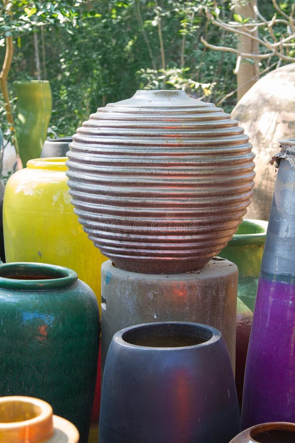 Pot colorful stock photo. Image of beautiful, garden - 51265314