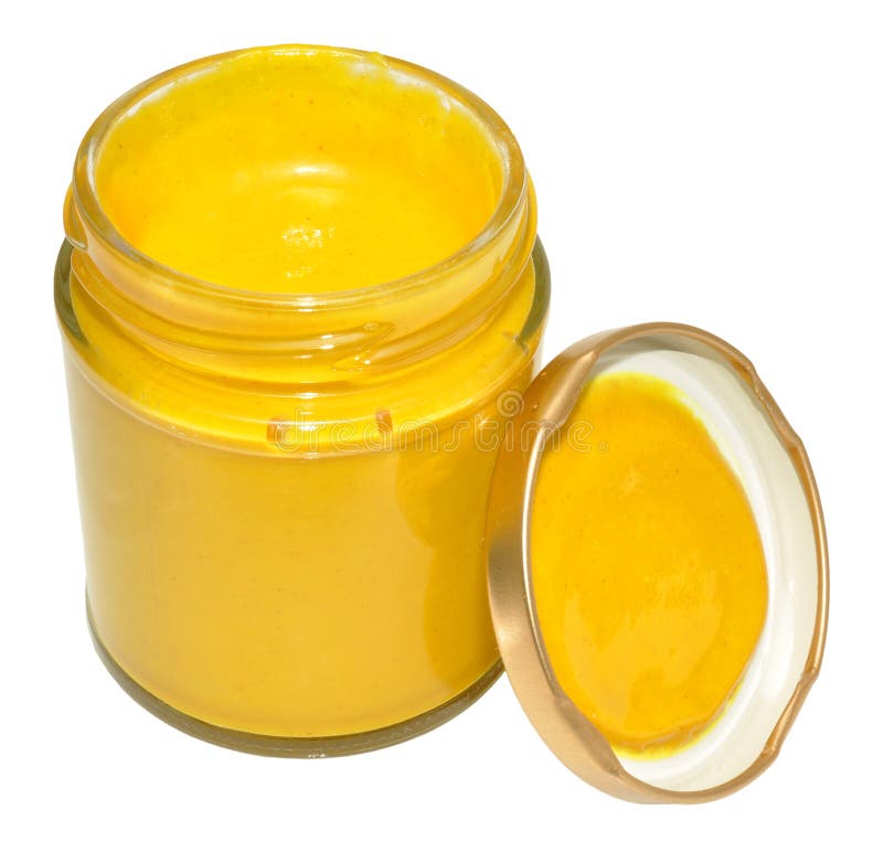 Pot de moutarde anglaise photo stock. Image du moutarde - 34974982