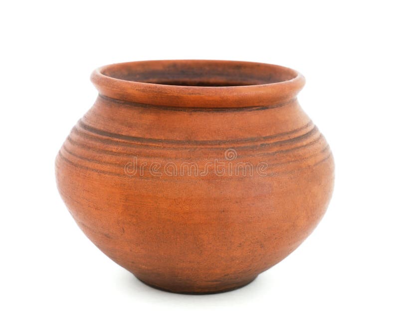 POT di argilla fotografia stock. Immagine di singolo - 15858874