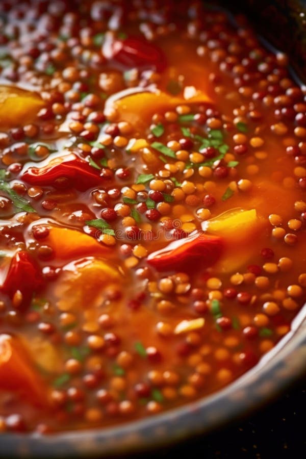 A Pot Filled with Lots of Soup and Vegetables. Generative AI Image ...