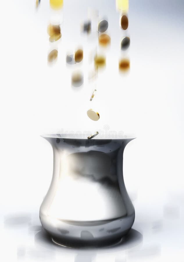 Pot of Gold stock illustration. Illustration of money - 2884961