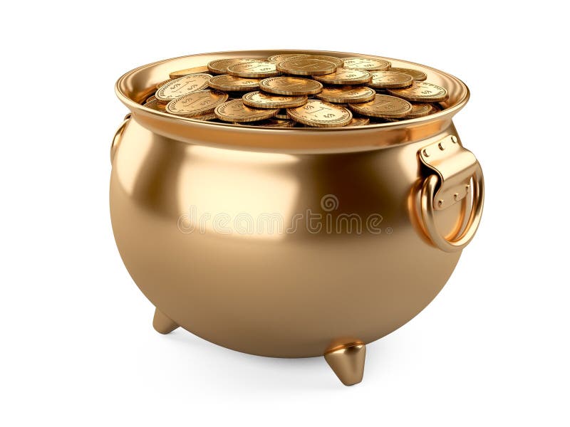 6+ Golden pot full gold coins Free Stock Photos - StockFreeImages