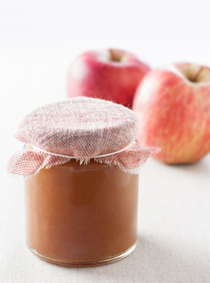 Pot of homemade apple jam stock photo. Image of apple - 26708352