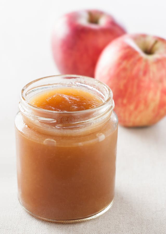 Pot of homemade apple jam stock photo. Image of jelly - 26708404