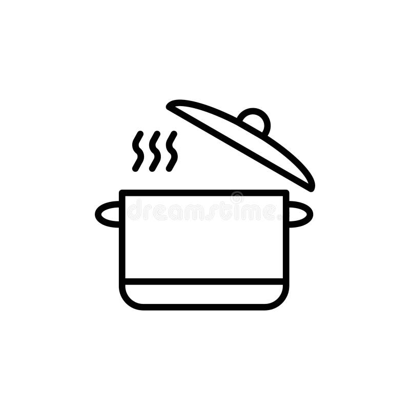 Pot Icon Set Cooking Vessel Illustrations for Culinary and Kitchen ...