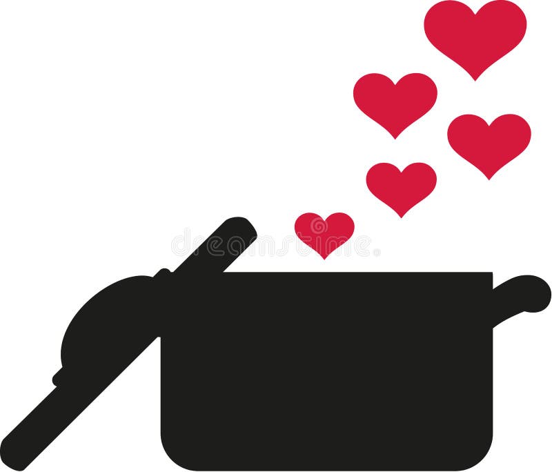 Cooking Pot Hearts Stock Illustrations – 65 Cooking Pot Hearts Stock ...