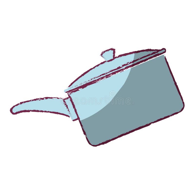 Pot Kitchen Tool Isolated Icon Stock Illustration - Illustration of ...