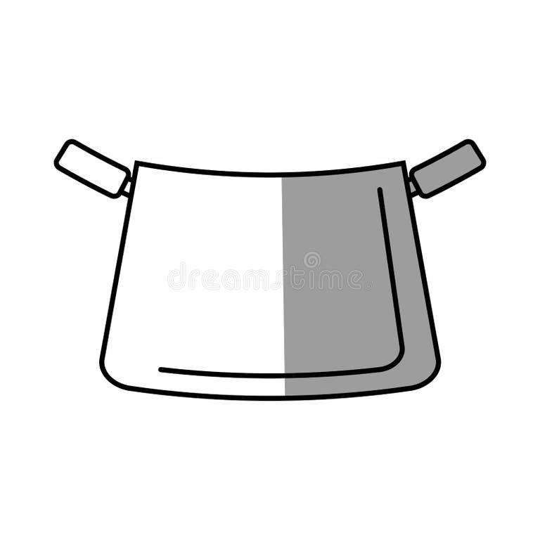 Pot Kitchenware Metal Cooking Shadow Stock Illustration - Illustration ...