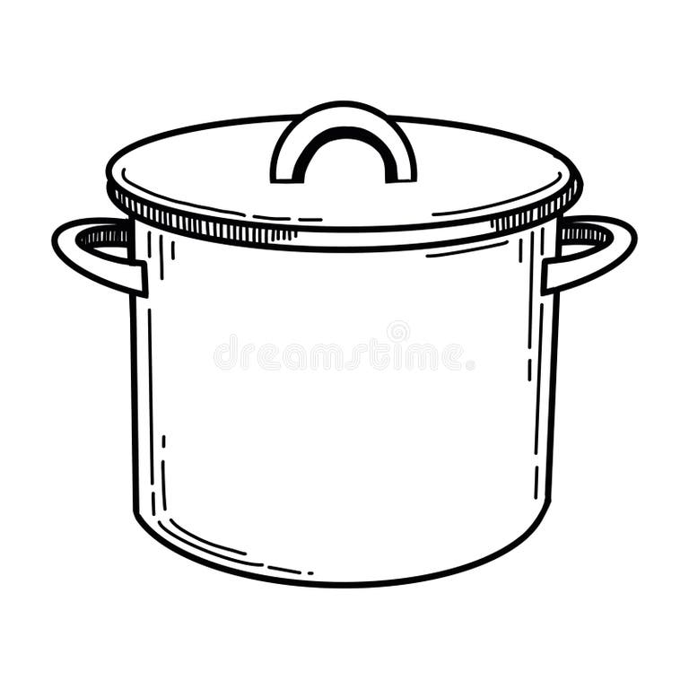 Pot Lid Outline Stock Illustrations – 4,459 Pot Lid Outline Stock ...