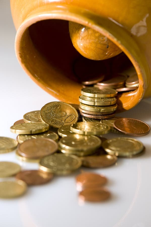 Pot of money. stock photo. Image of wealth, penny, twenty - 4777448