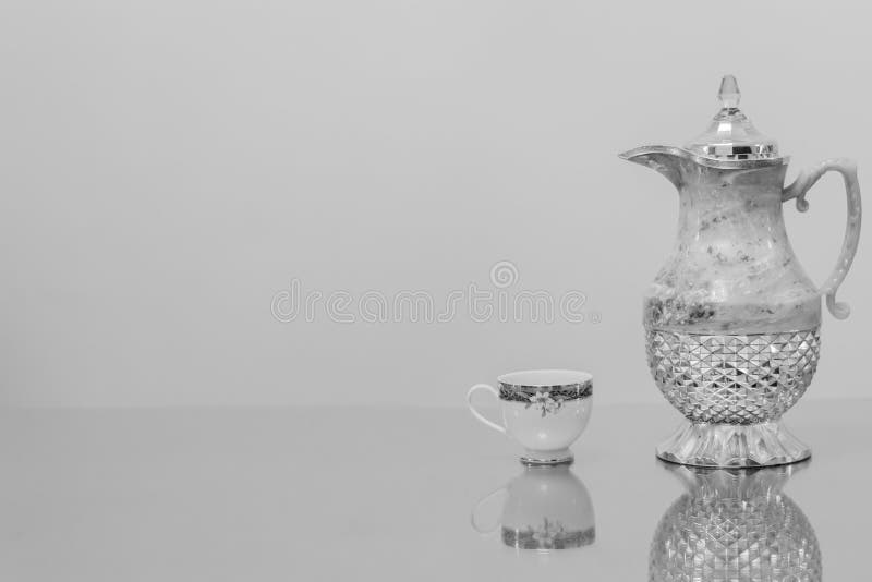 Pot and mug stock image. Image of style, drink, reflection - 132344565