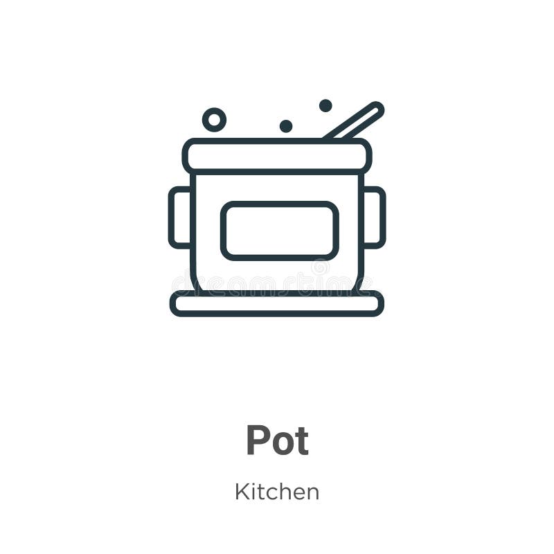 Pot Outline Vector Stock Illustrations – 28,008 Pot Outline Vector ...