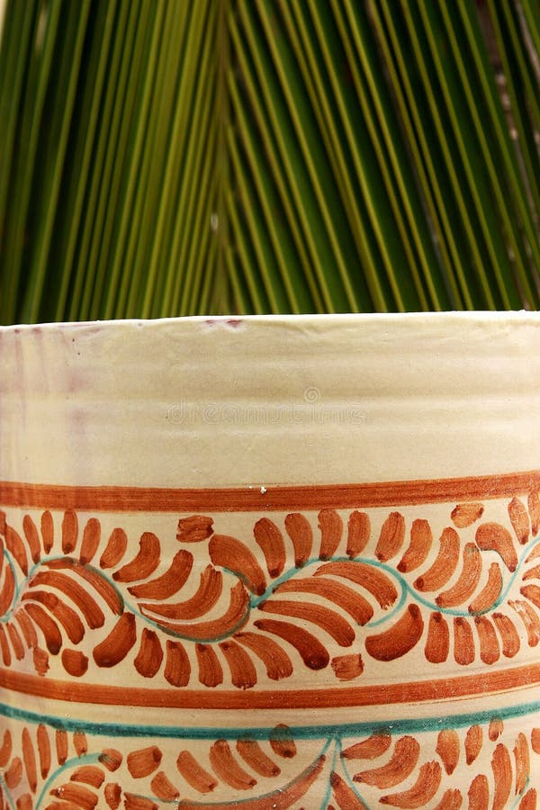 Pot and palm stock image. Image of architecture, mexican - 2014673