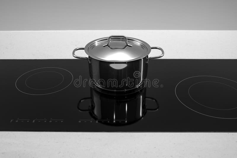 Pot Pan on induction stock photo. Image of cuisine, home - 63250072