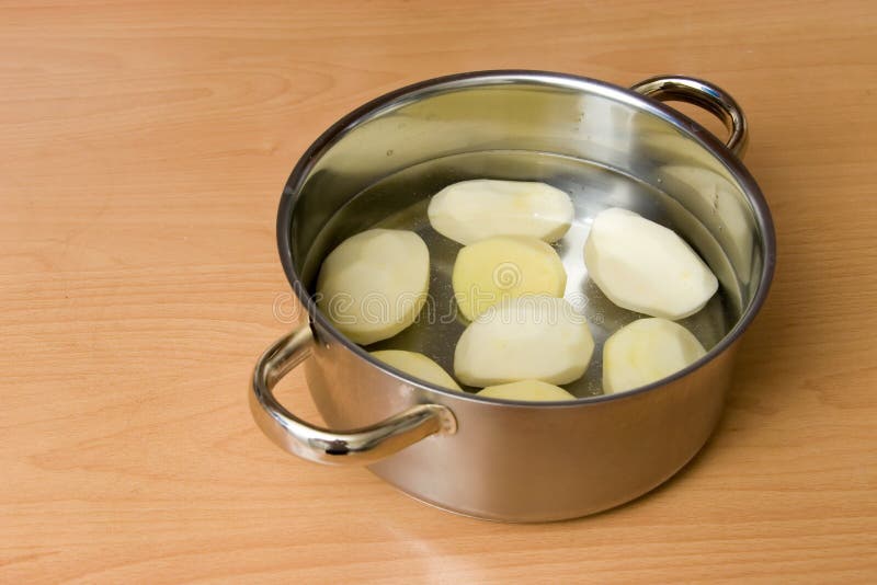 Boiling potatoes stock image. Image of starch, potato - 17172653