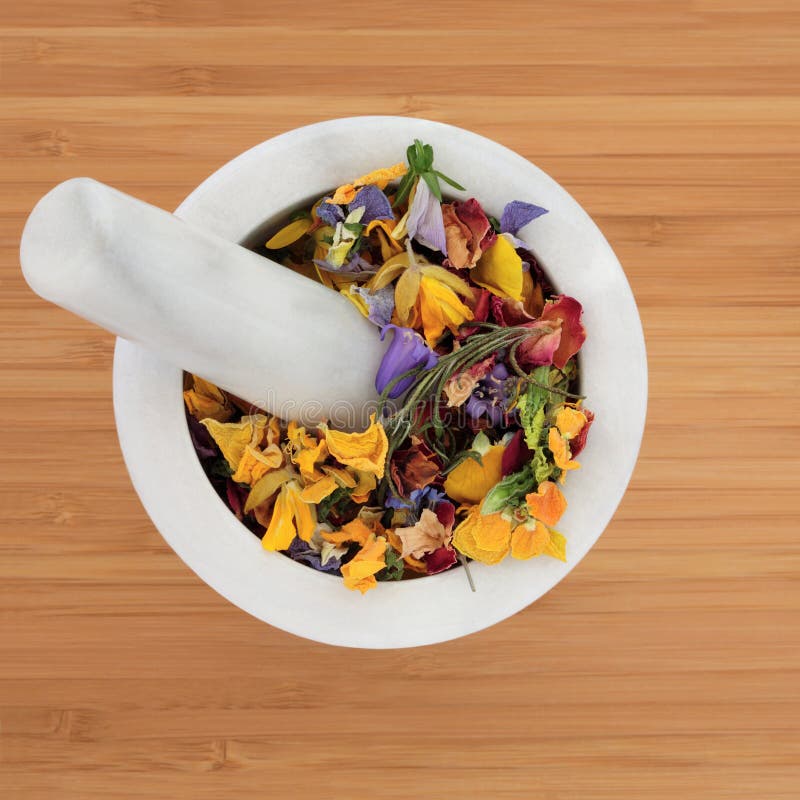 Pot Pourri Flowers And Herbs Picture. Image: 14281609