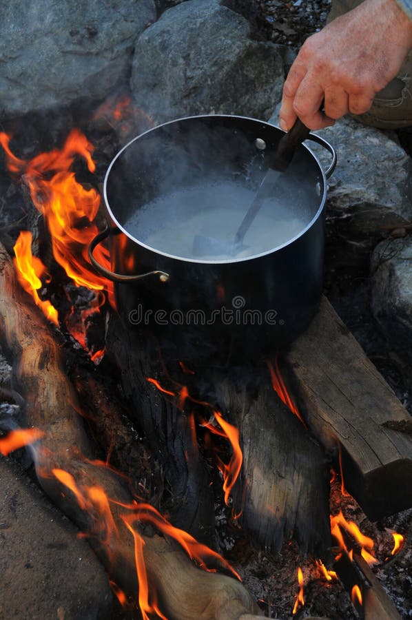 Cooking pot stock photo. Image of soop, fire, traditional - 764270