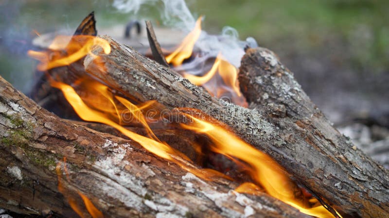 A Pot of Soup Cooked Over a Fire. Cooking Traditional Soup Over an Open ...