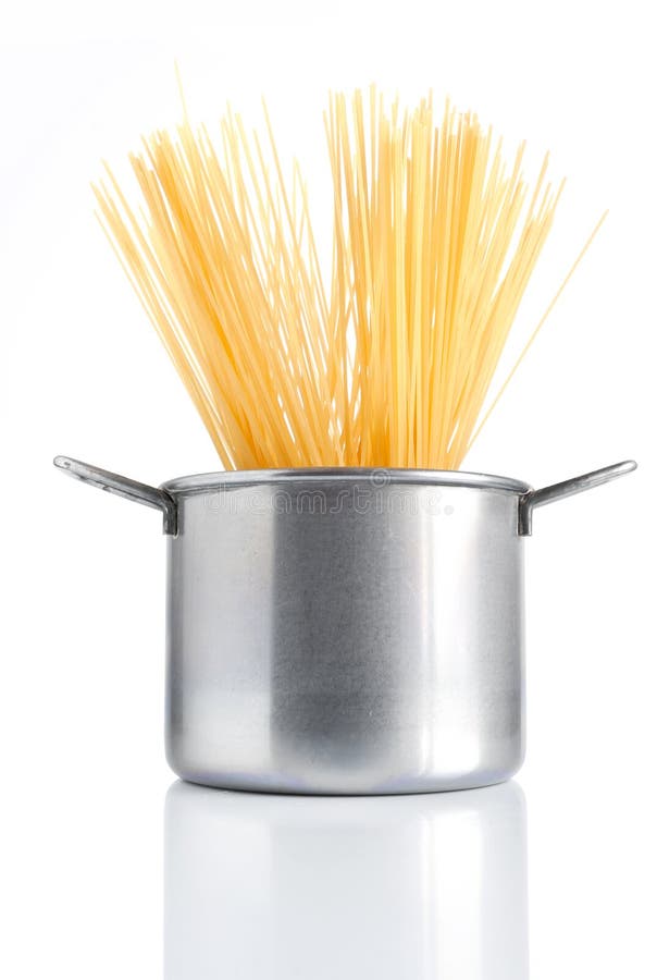 Pot with spaghetti stock photo. Image of studio, healthy - 14911838