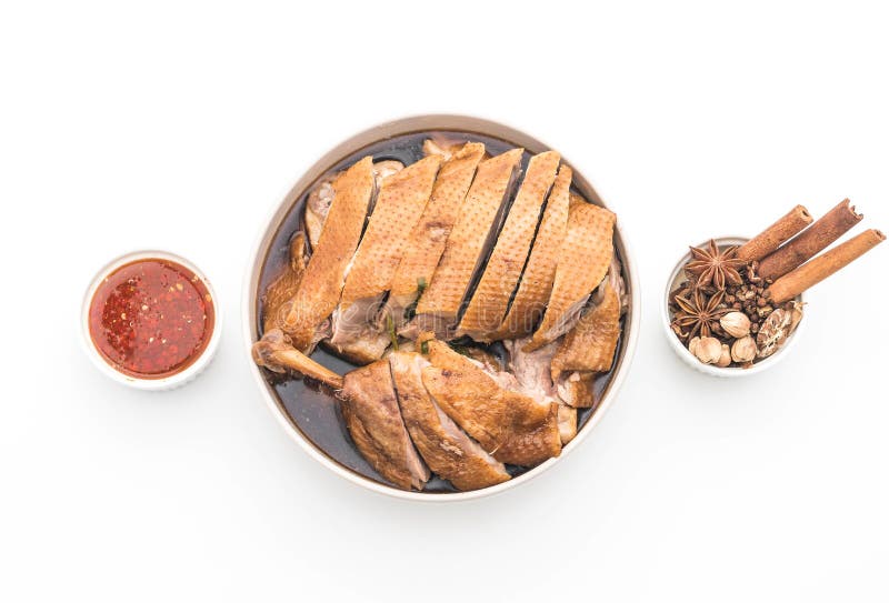 Pot-stewed Duck with Sauce and Ingradients Stock Photo - Image of ...