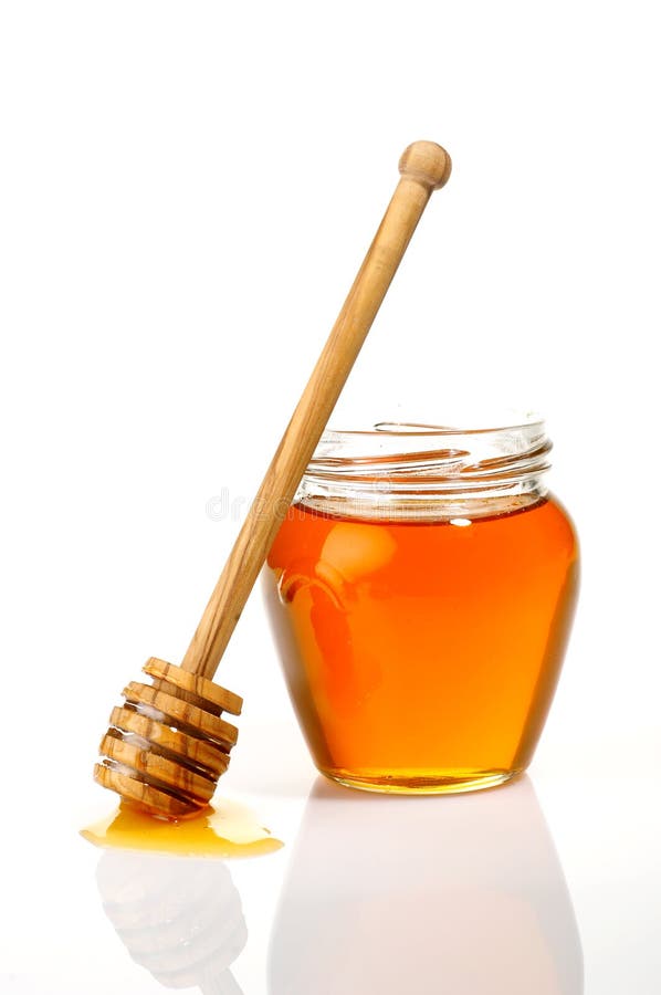 Pot van honing stock afbeelding. Image of ingrediënt, kleur - 7502321
