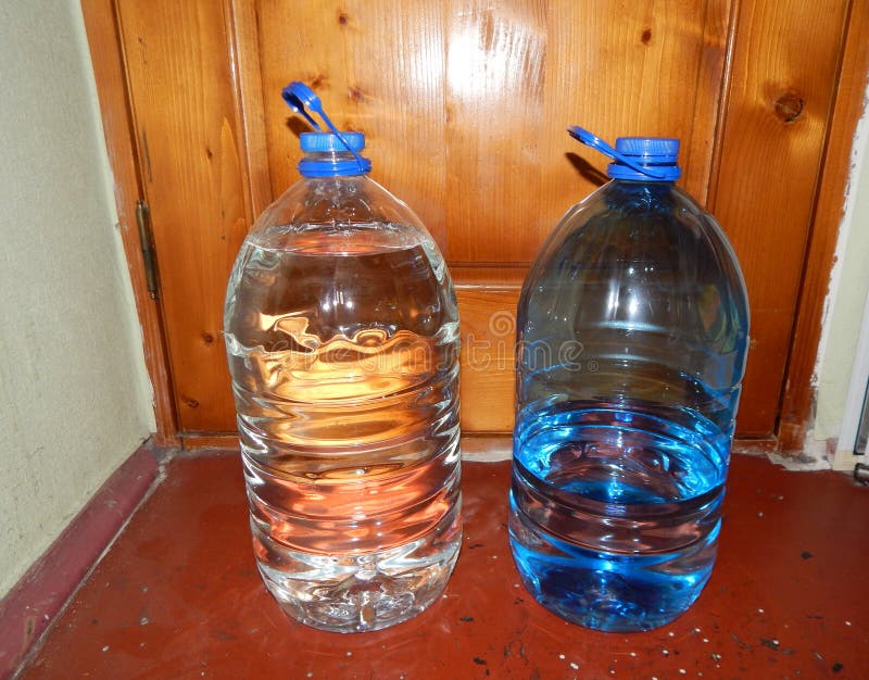 Potable water bottles are stock photo. Image of store - 139934238