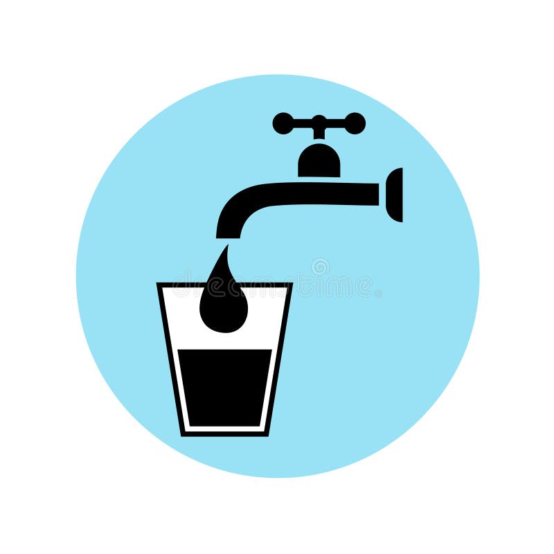 Potable water symbol stock vector. Illustration of symbol - 117072272