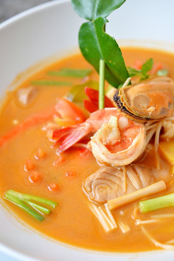 Potage de Tom Yum image stock. Image du asiatique, potage - 57051745