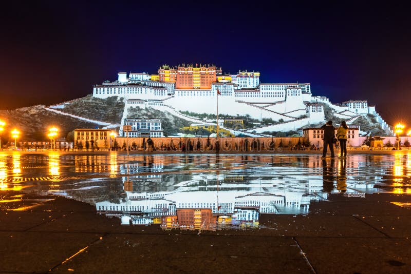 Potala Monastery in Tibet editorial image. Image of palace - 51221565