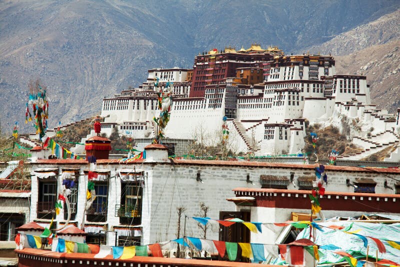 Potala stock photo. Image of buddhist, asian, mountain - 54184492