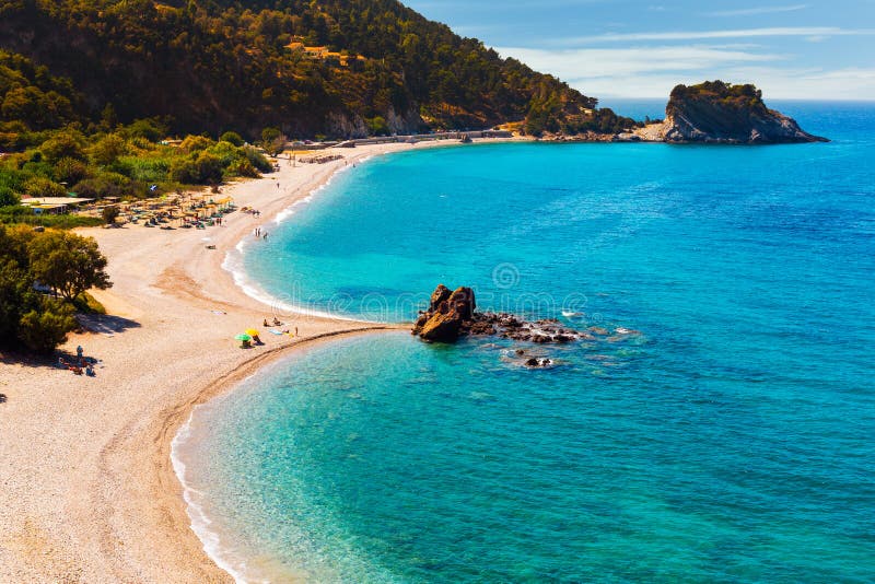 Potami beach stock image. Image of travel, tourism, karlovassi - 117933085