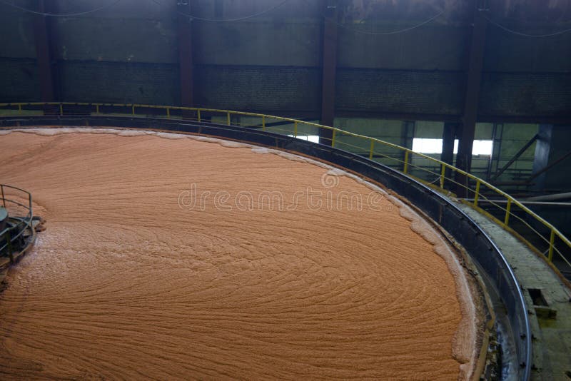 Potash flotation tanks stock image. Image of pulp, potash - 6649745
