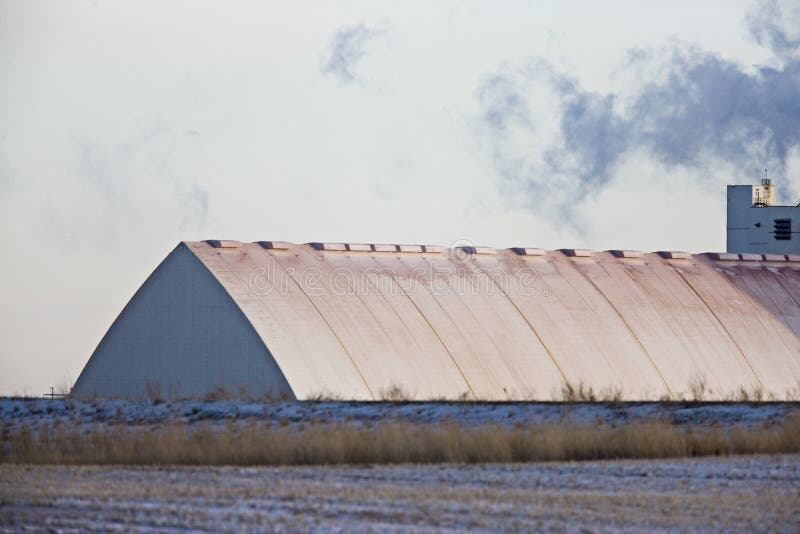 Potash Mine On Canadian Prairies Stock Photo - Image of industry ...