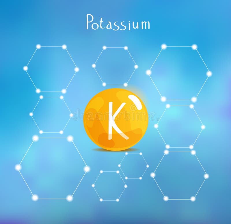 Potassium. Abstract Composition Stock Vector - Illustration of scheme ...